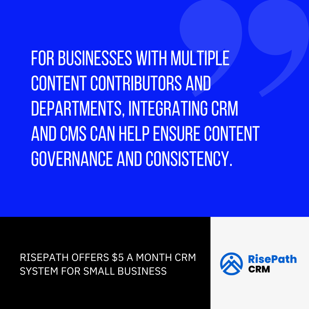 CRM vs. CMS: How to Use Both for Your Online Business - RisePath CRM Blog